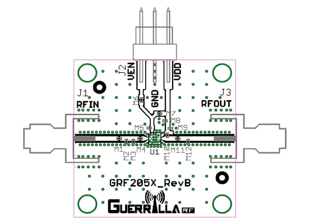 GRF Gain Block Amp Evaluation Boards - Guerrilla RF | Mouser GRF Gain Block Amp Evaluation Boards - Guerrilla RF | Mouser